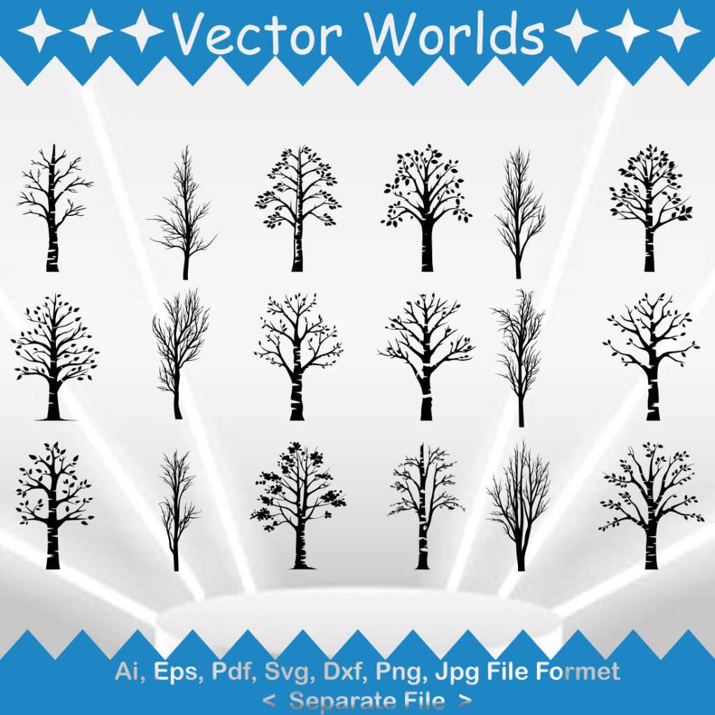 Birch Trees SVG Vector Design - MasterBundles