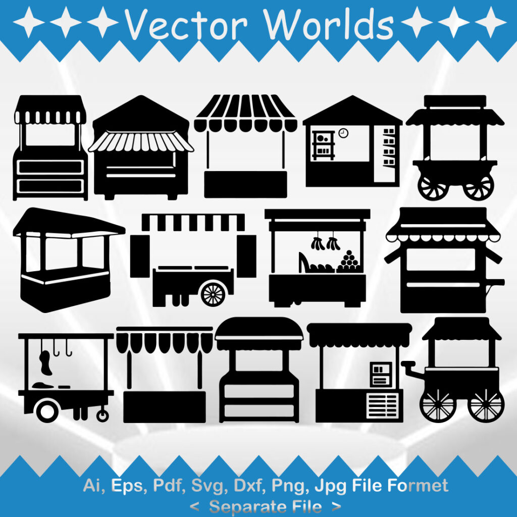 Market Stand SVG Vector Design - MasterBundles