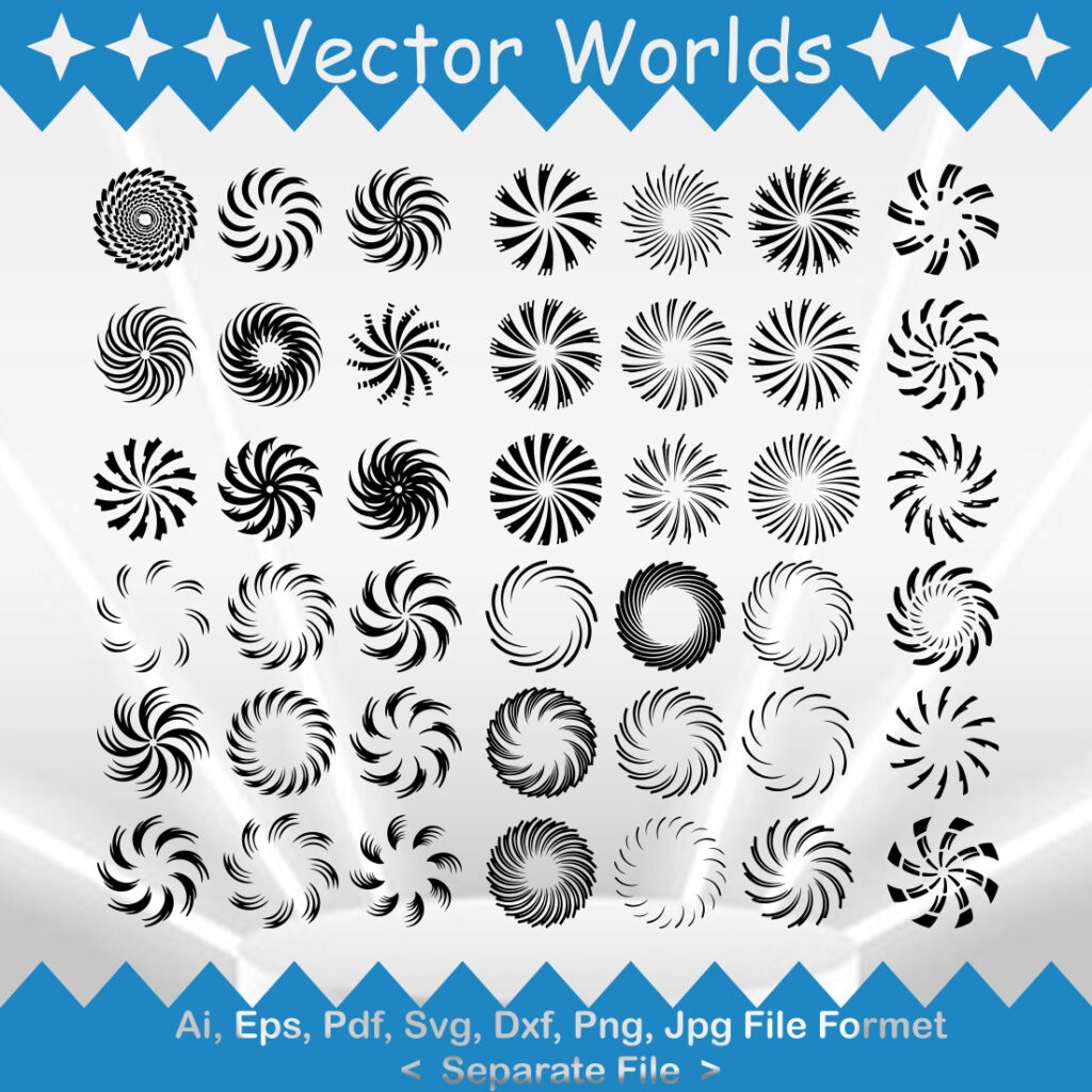 Spiral Circle SVG Vector Design - MasterBundles