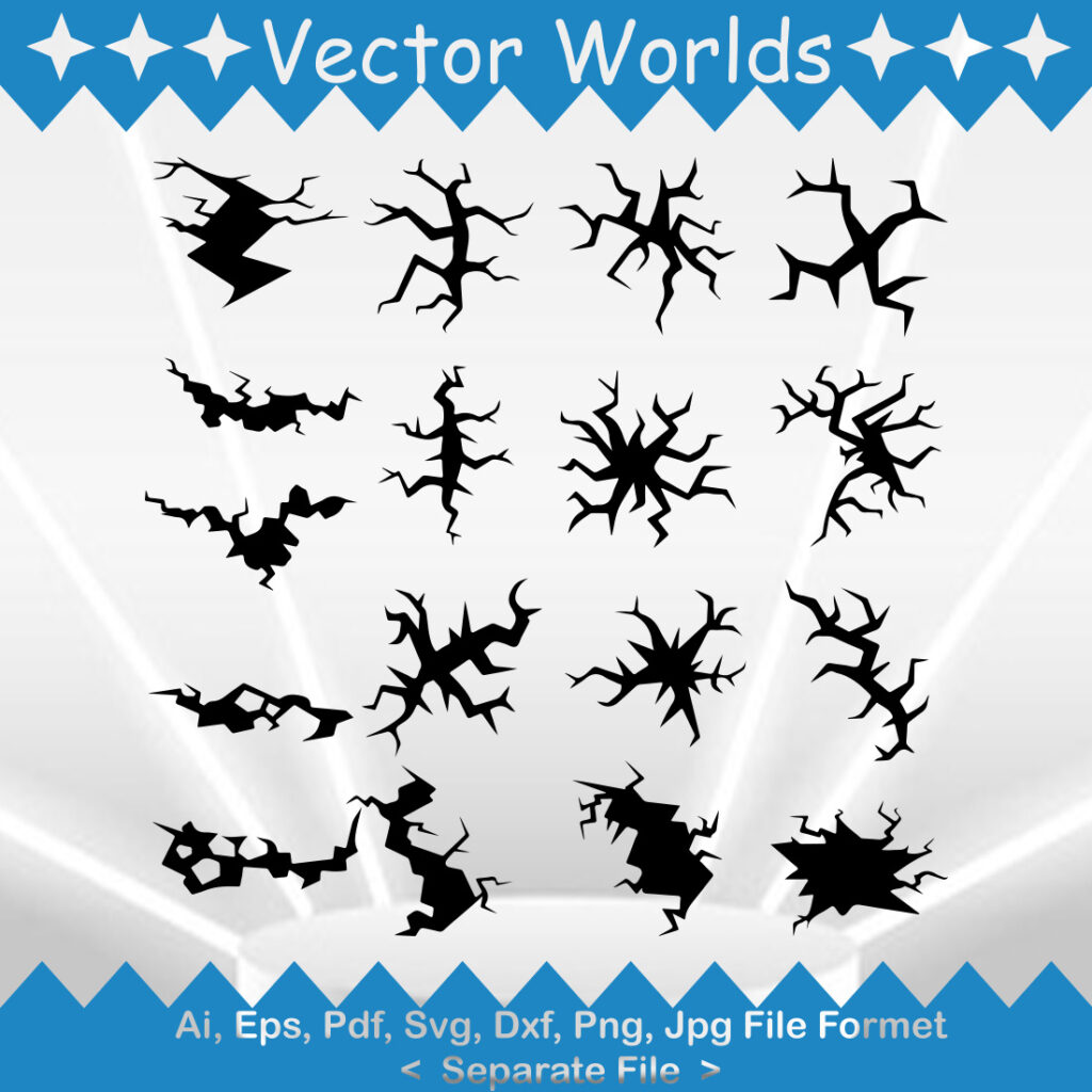 Broken SVG Vector Design - MasterBundles