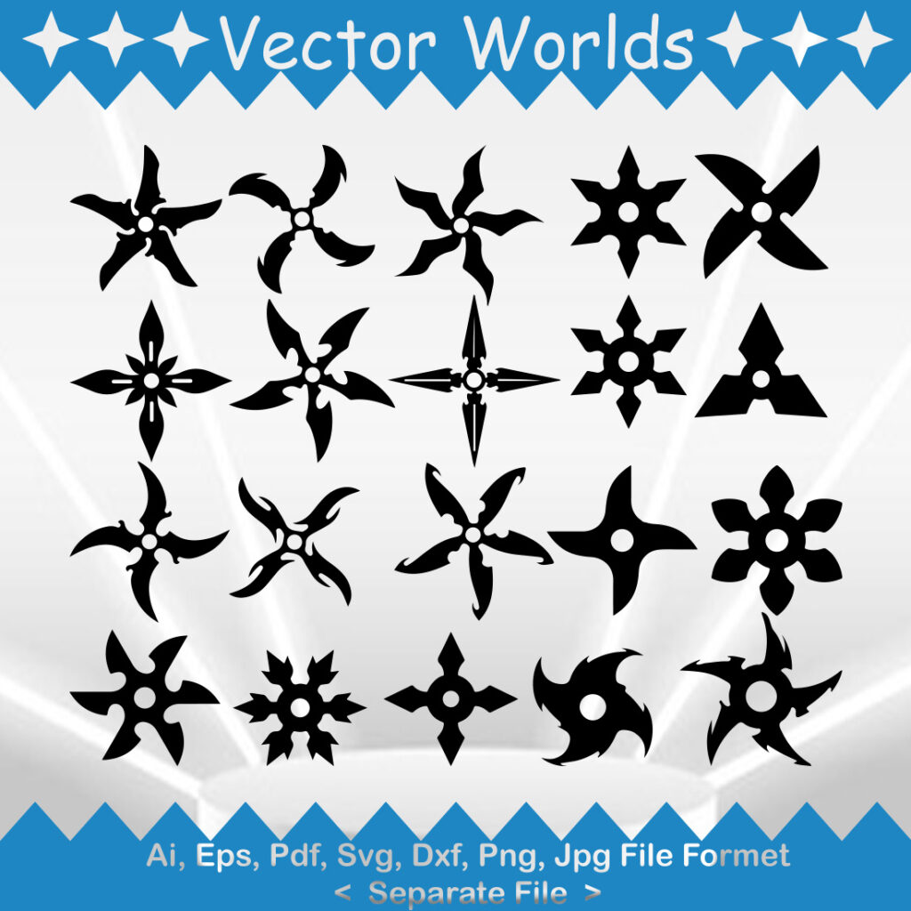 Ninja Star SVG Vector Design - MasterBundles