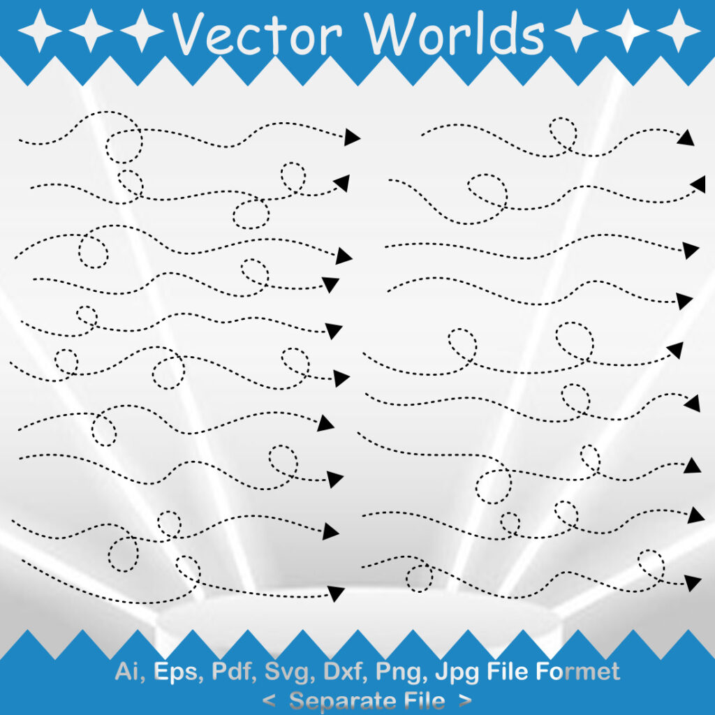 Dotted Line SVG Vector Design - MasterBundles