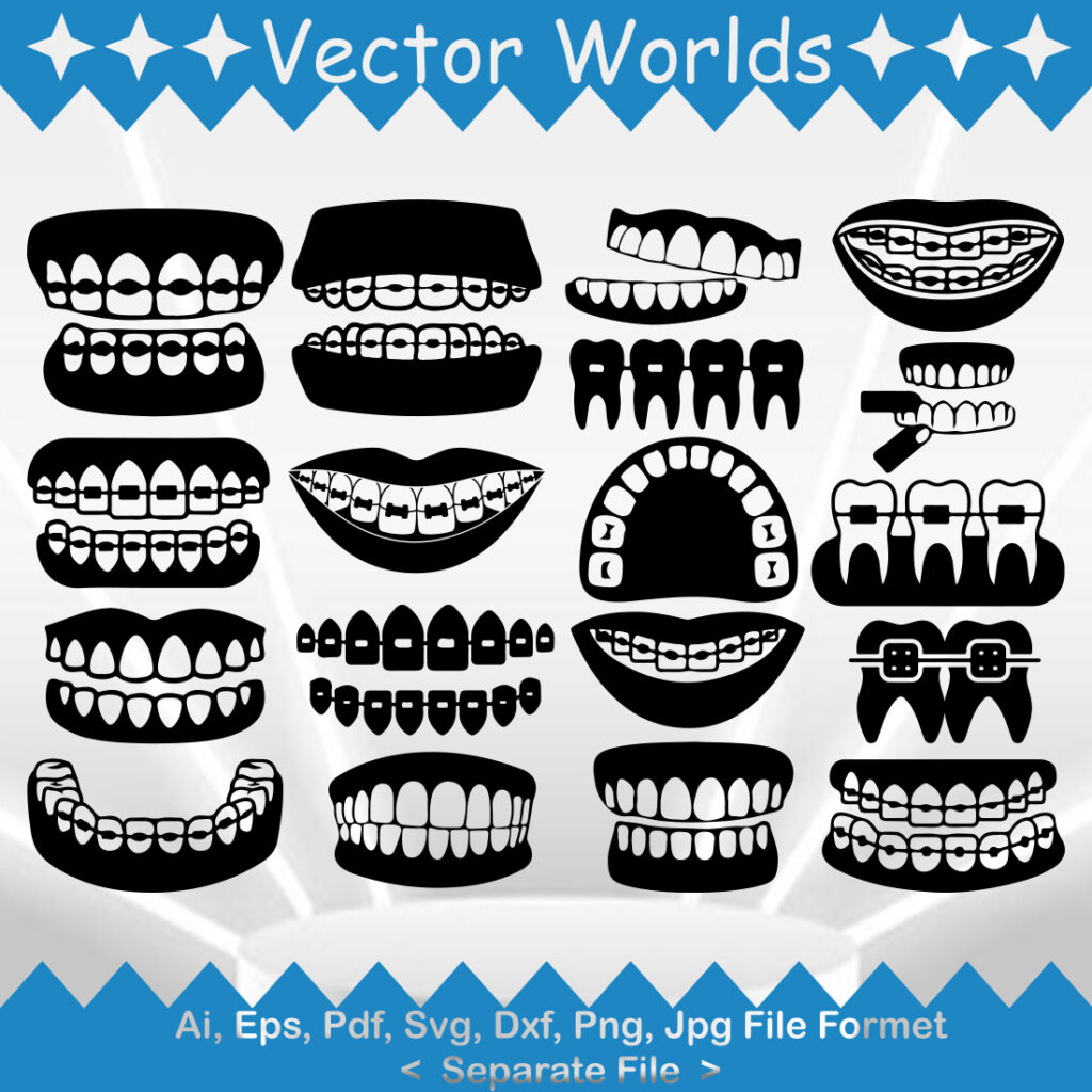 Braces SVG Vector Design - MasterBundles