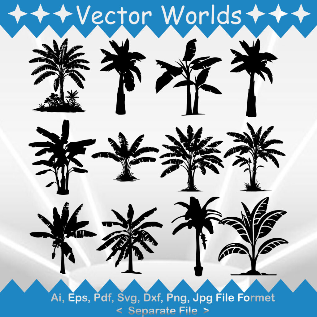 Banana Tree SVG Vector Design - MasterBundles