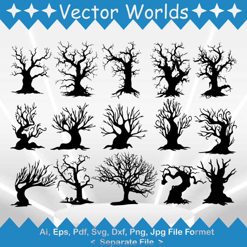Spooky Tree SVG Vector Design - MasterBundles