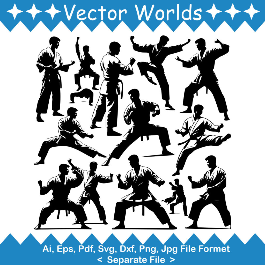 Karate Hit SVG Vector Design - MasterBundles
