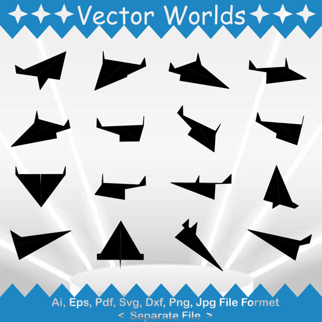 Paper Planes SVG Vector Design - MasterBundles