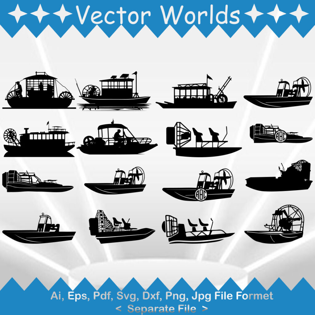 Airboat SVG Vector Design - MasterBundles