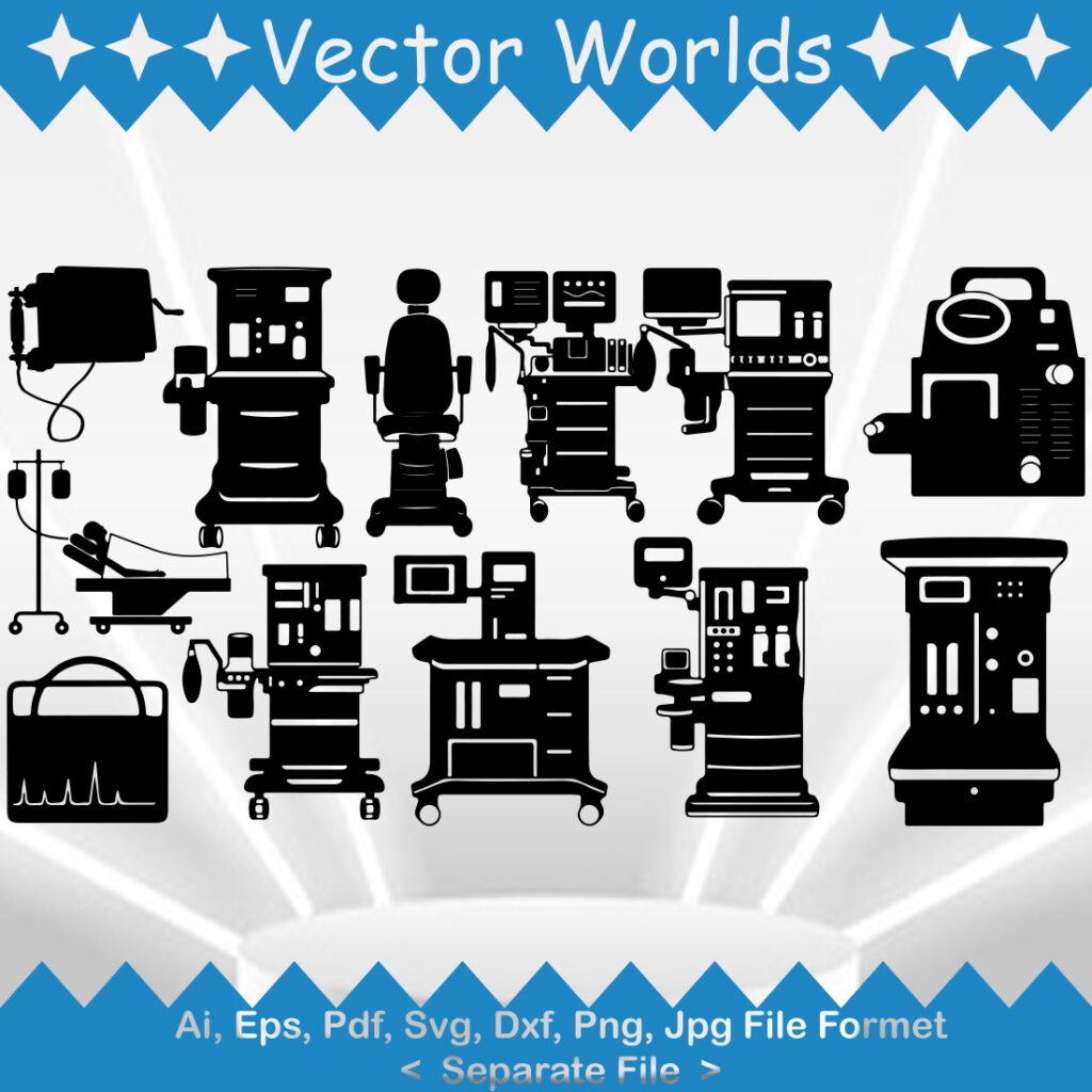 Anesthesia Machines SVG Vector Design - MasterBundles