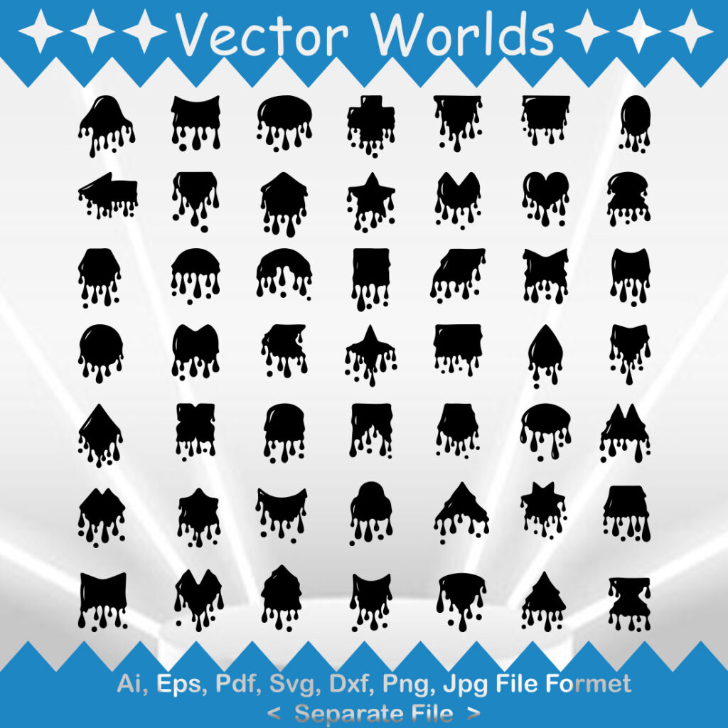 Melting Smudges SVG Vector Design - MasterBundles