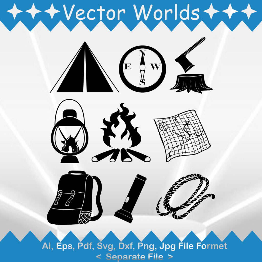 Summer Camp Fire SVG Vector Design - MasterBundles