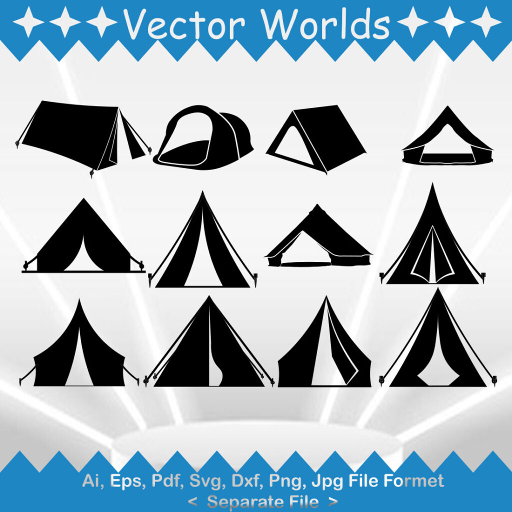 Shelters Tent SVG Vector Design - MasterBundles