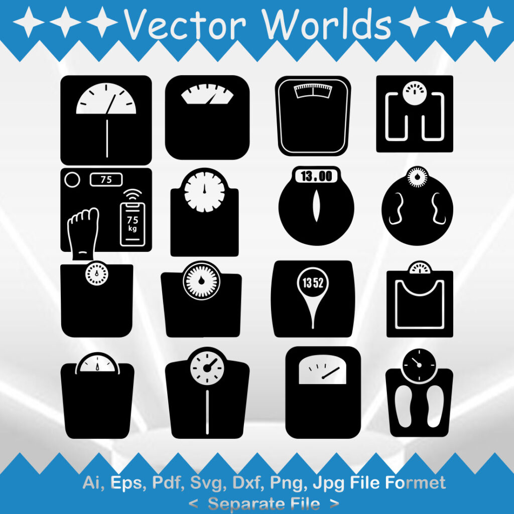 Body Weighing Scale SVG Vector Design - MasterBundles