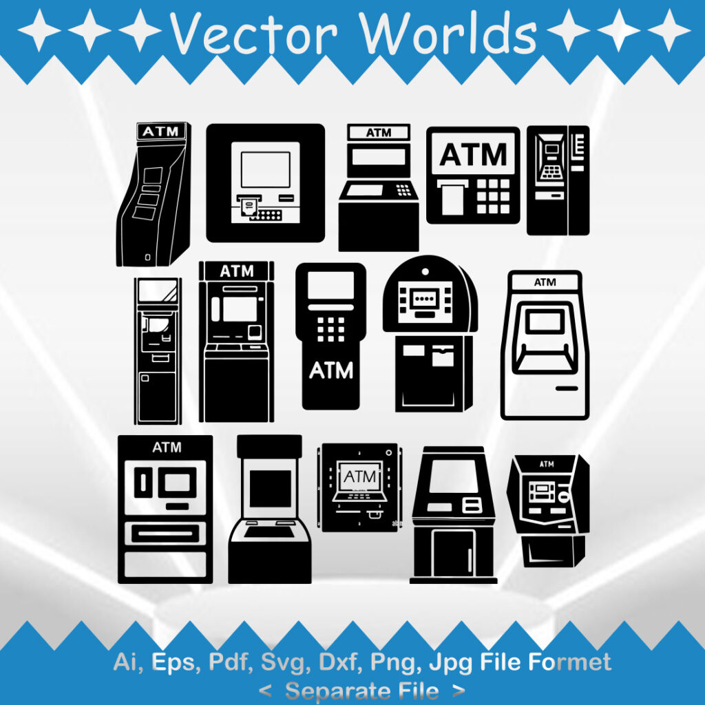 ATM Booth SVG Vector Design - MasterBundles