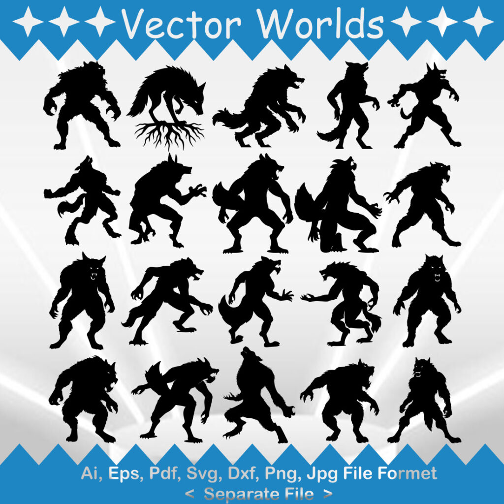 WereWolf SVG Vector Design - MasterBundles
