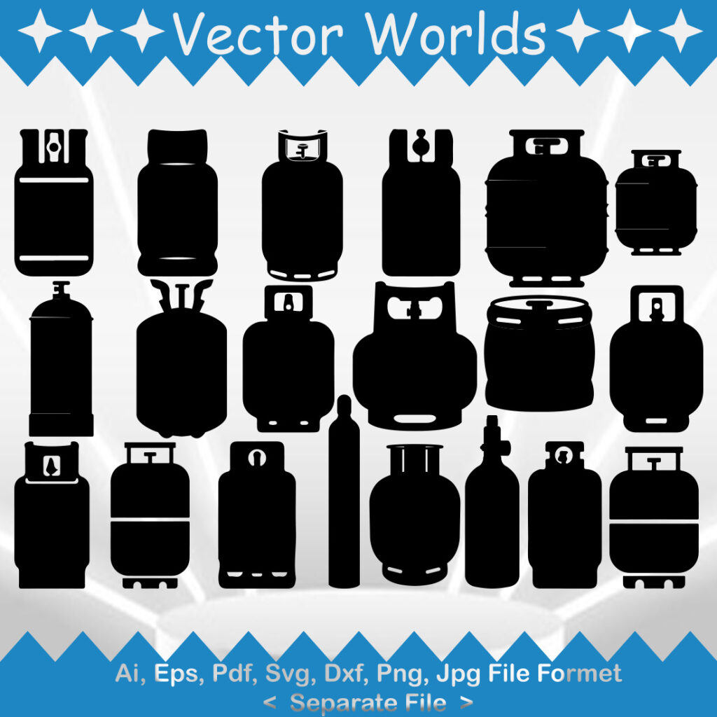 Propane Gas Cylinder SVG Vector Design - MasterBundles