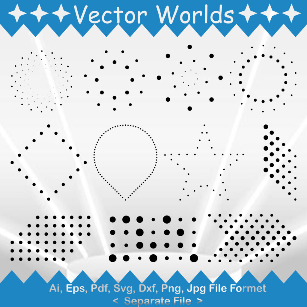 Dotted Line SVG Vector Design - MasterBundles