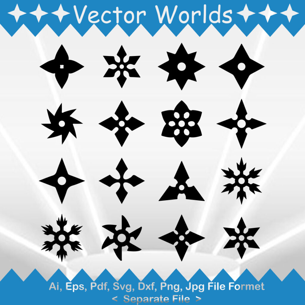 Ninja Star SVG Vector Design - MasterBundles