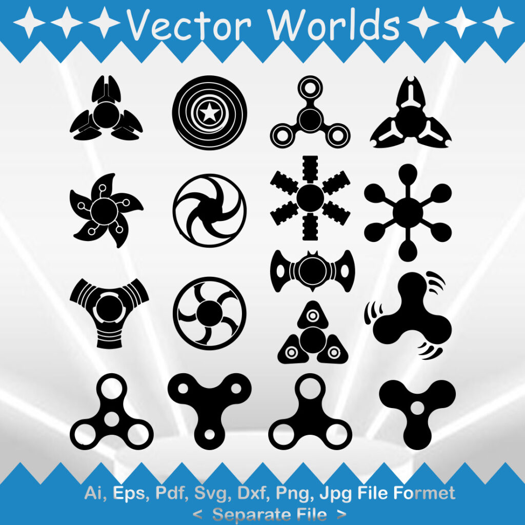 Spinners SVG Vector Design - MasterBundles