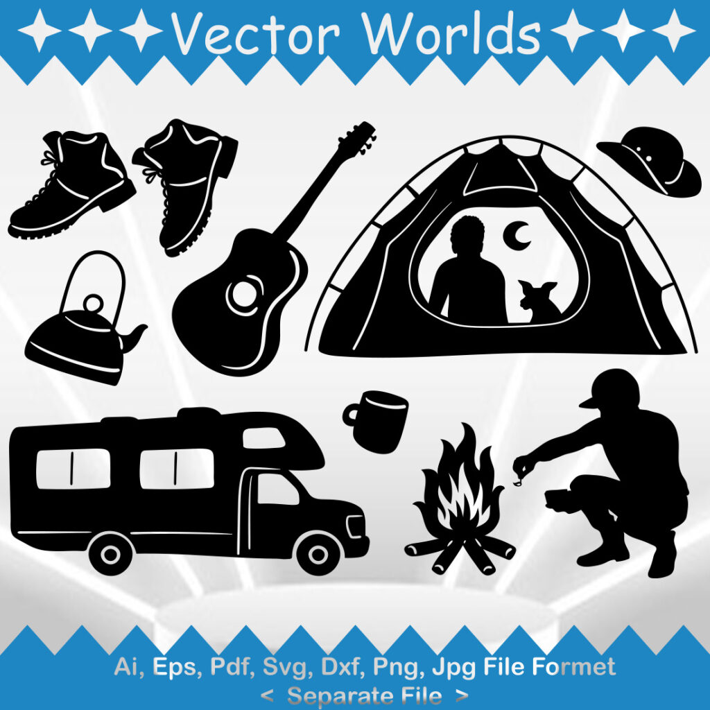 Winter Camp Fire SVG Vector Design - MasterBundles