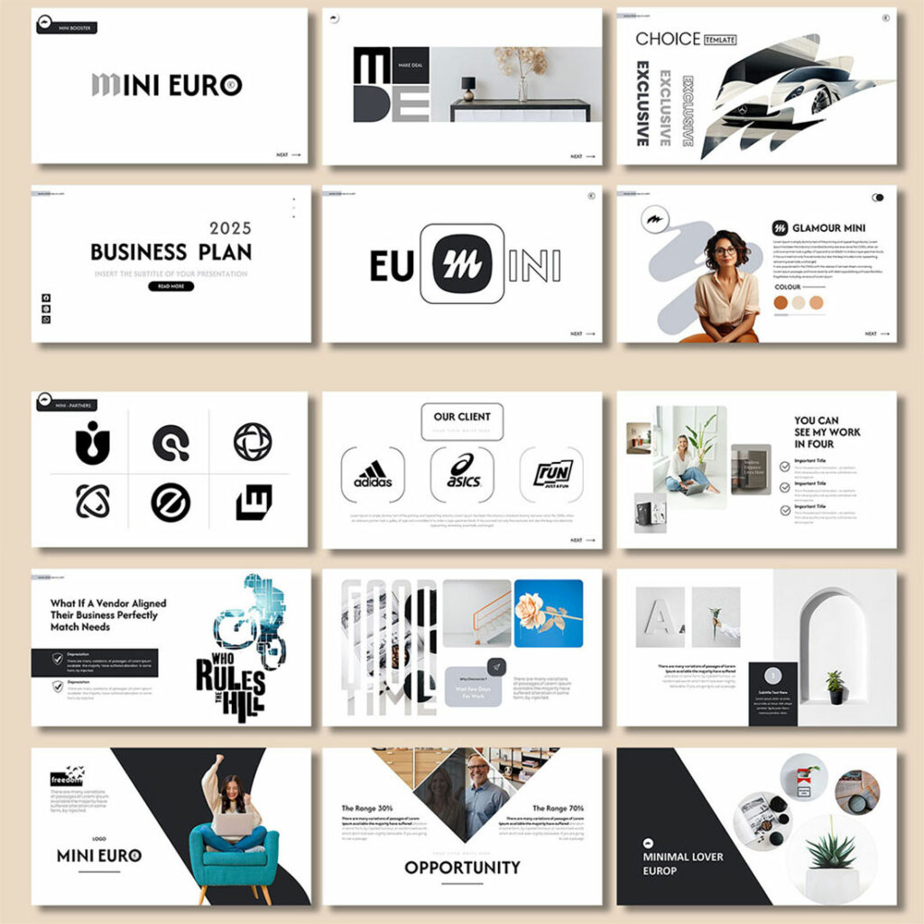 European Union All Country Map PowerPoint Template - MasterBundles