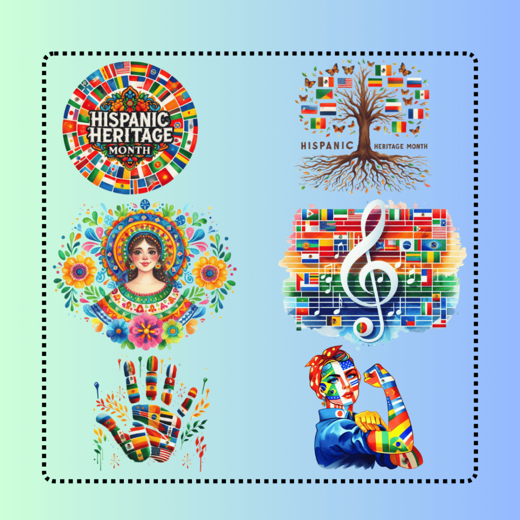 Watercolor Hispanic Heritage Month Celebrating Design - MasterBundles