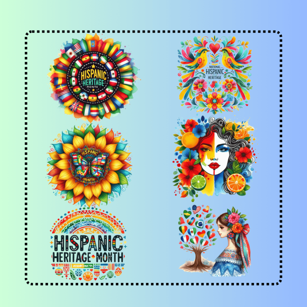 Watercolor Design Celebrating Hispanic Heritage - MasterBundles