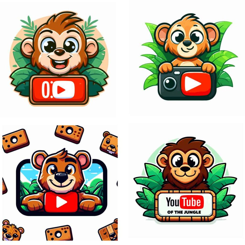 YouTube Animals Mascot Sticker Pack - more than 79 Vectors Art ...
