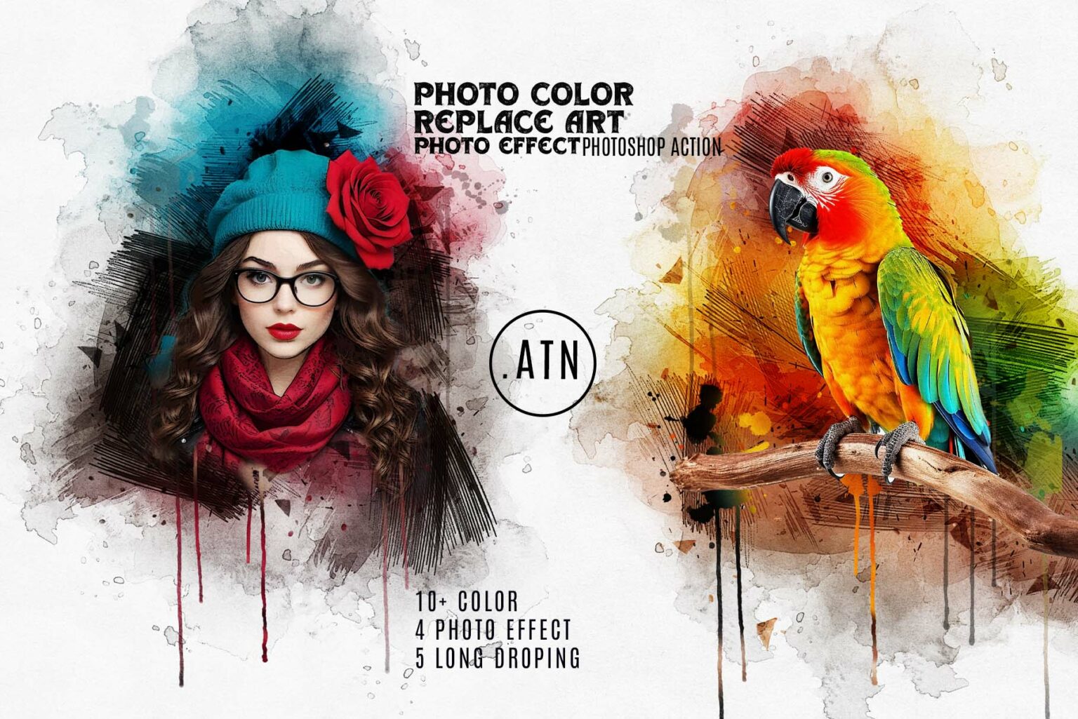 Photo color Replace art Effect - MasterBundles