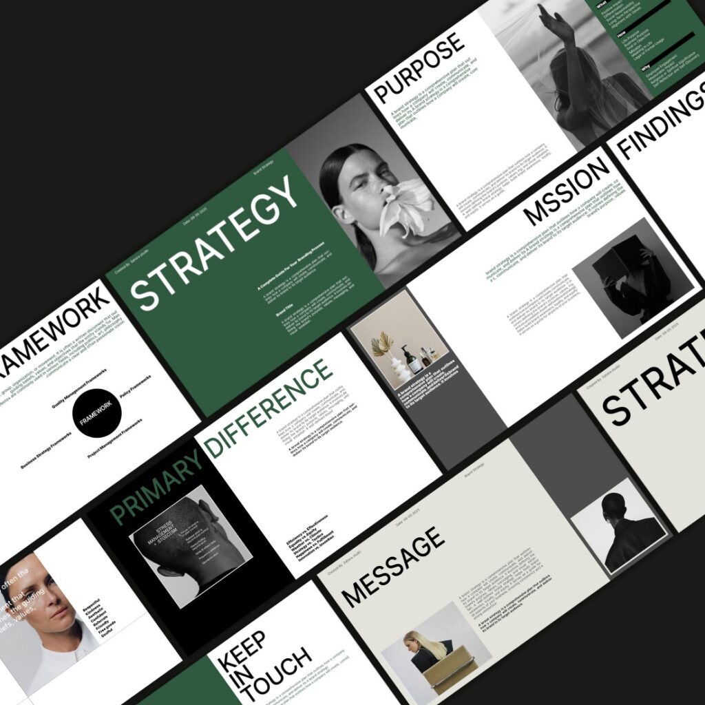 Brand Strategy / InDesign Presentation Template - MasterBundles