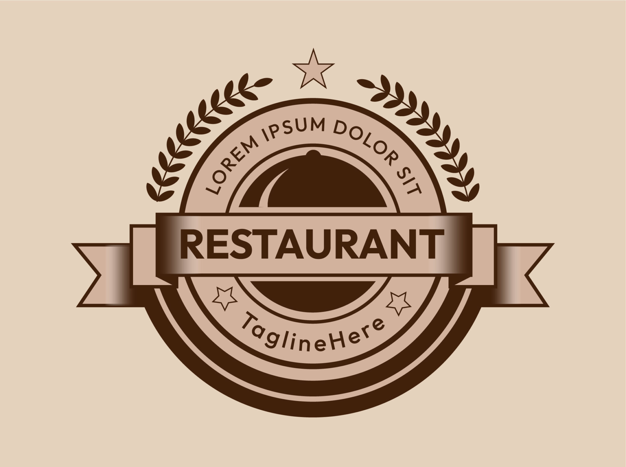 Editable Restaurant & Food Logo Design | Illustrator Template ...