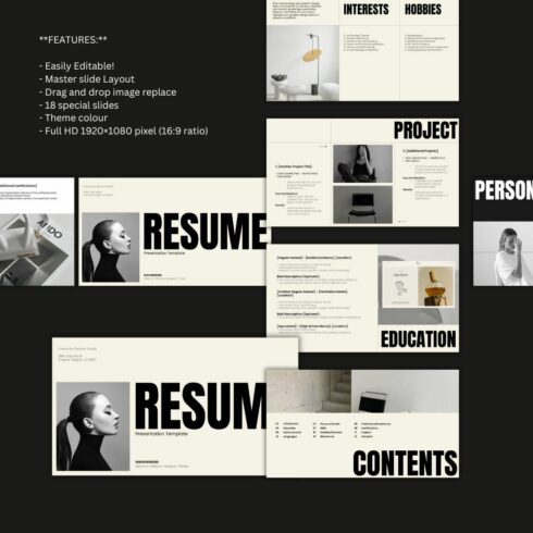 Resume / Google Slides Presentation Template. - MasterBundles