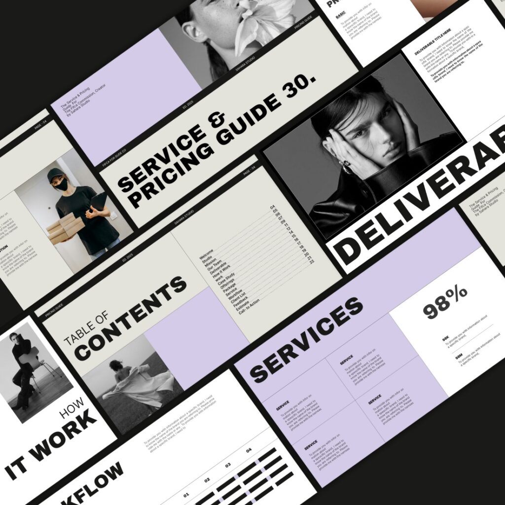 Service Guide/ InDesign Presentation Template - MasterBundles