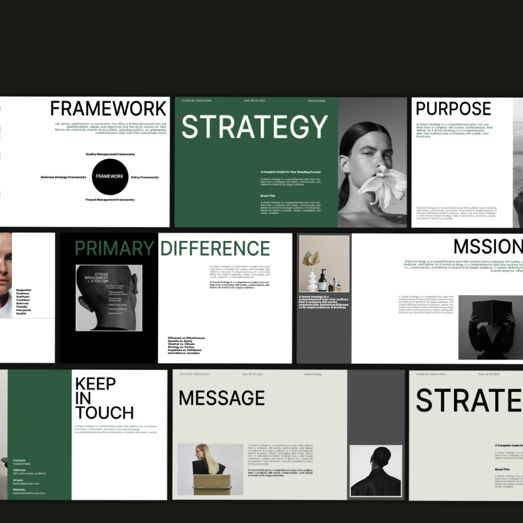 Brand Strategy / InDesign Presentation Template - MasterBundles