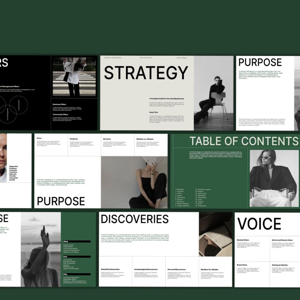 Brand Strategy / InDesign Presentation Template - MasterBundles