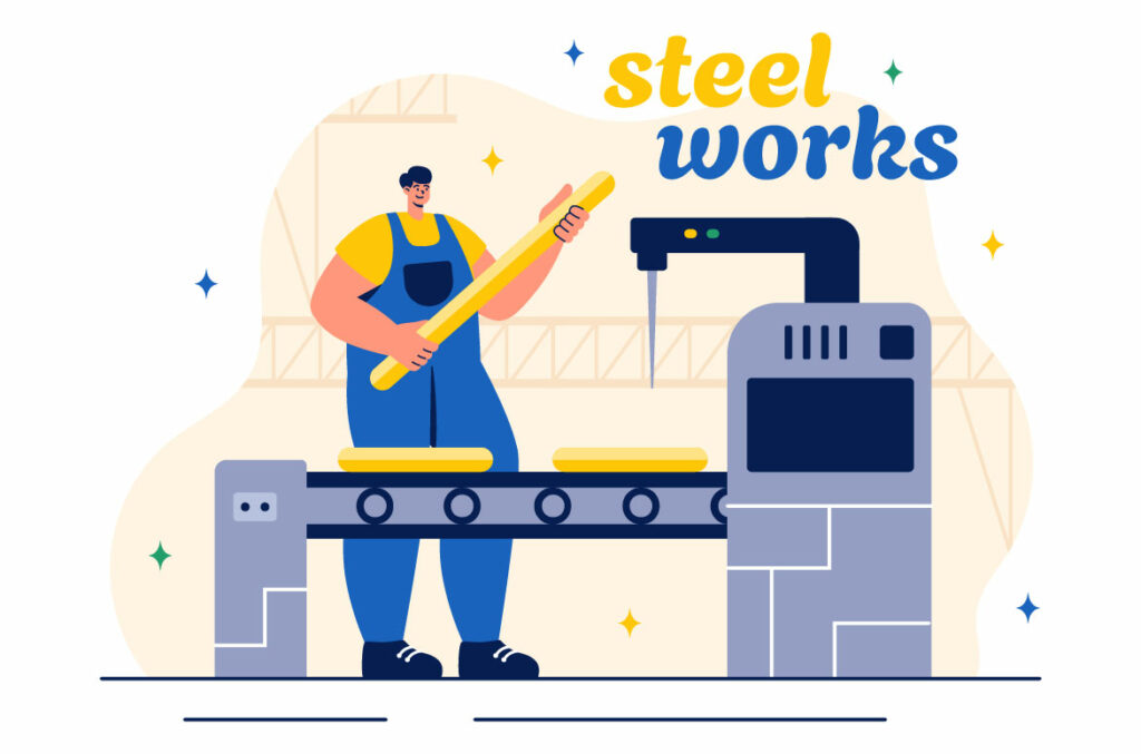 14 Steelworks Illustration - MasterBundles