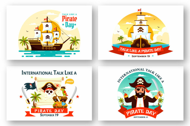12 International Talk Like A Pirate Day Illustration - MasterBundles
