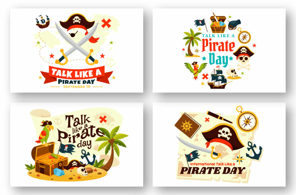 12 International Talk Like A Pirate Day Illustration - MasterBundles