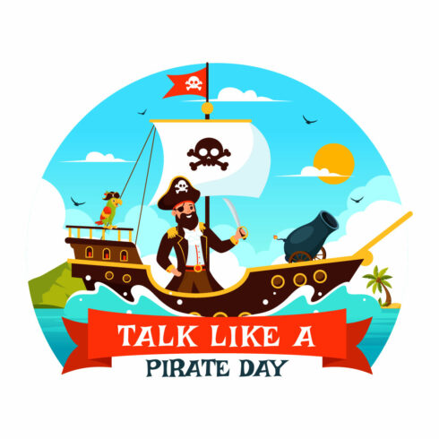 12 International Talk Like A Pirate Day Illustration - MasterBundles