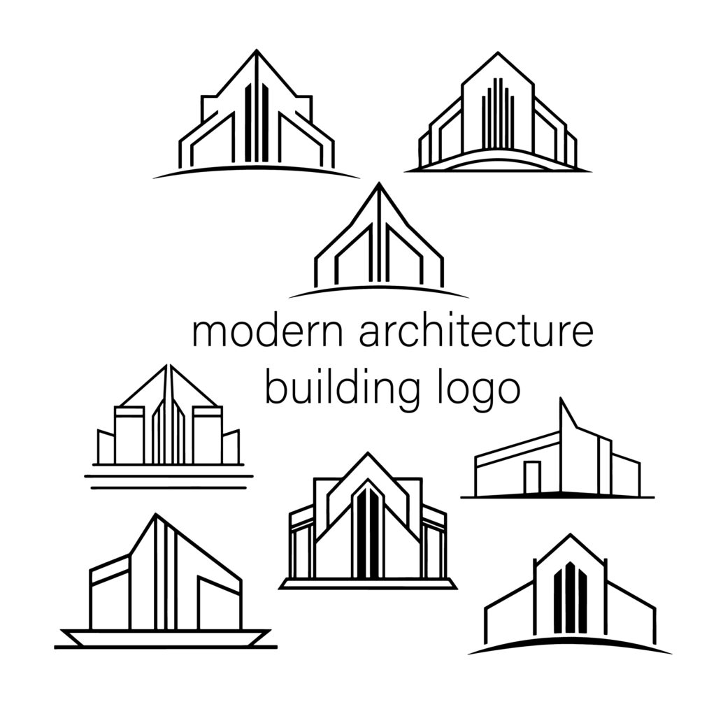 Modern Architecture Building Logo Set - MasterBundles