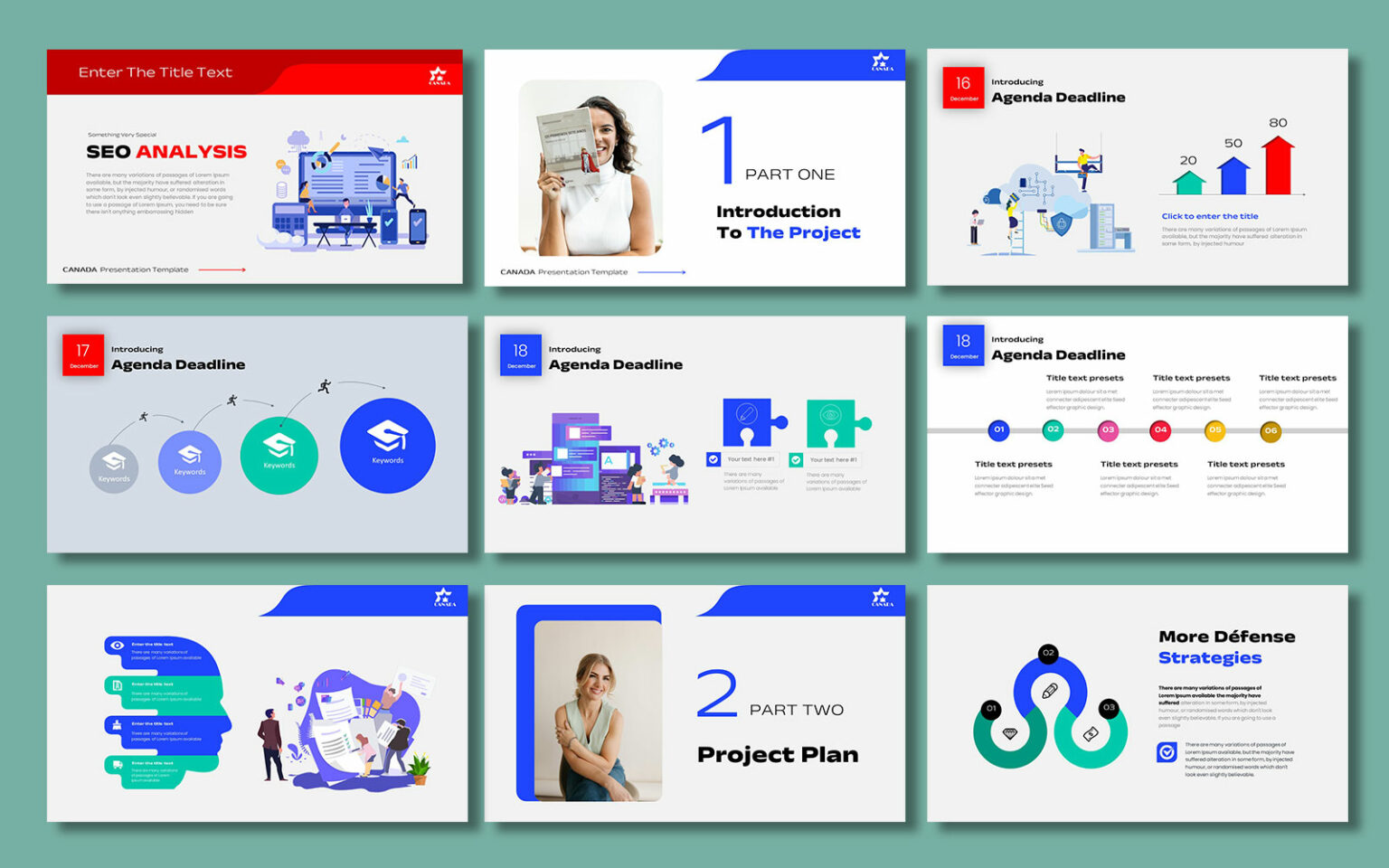 Canada All City Map Presentation Template - MasterBundles