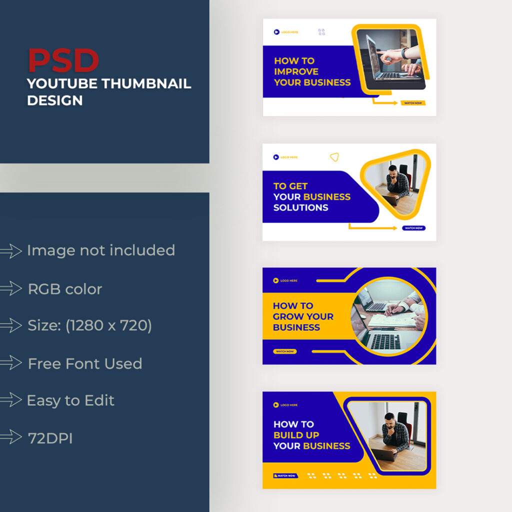 Business YouTube Thumbnail - MasterBundles