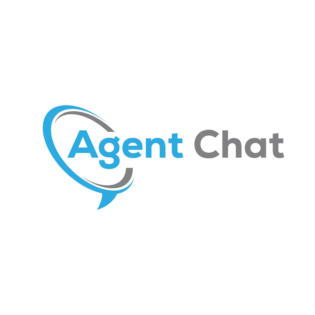 Agent Chat Logo or Icon Design Vector Image Template - MasterBundles