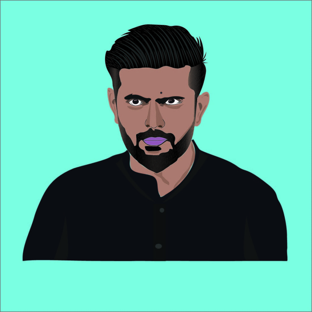 babar azam face illutraton only for 10$ - MasterBundles