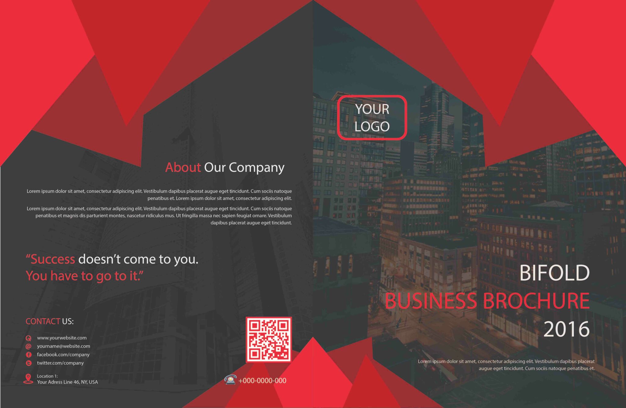 Trifold Business Corporate Brochure Design - MasterBundles