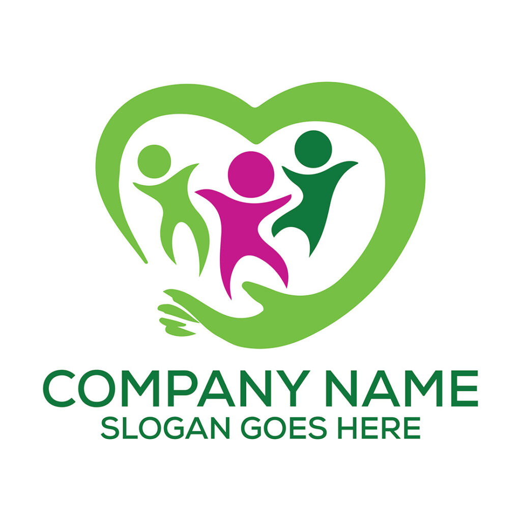 Childcare Logo or Icon Design Vector Image Template - MasterBundles