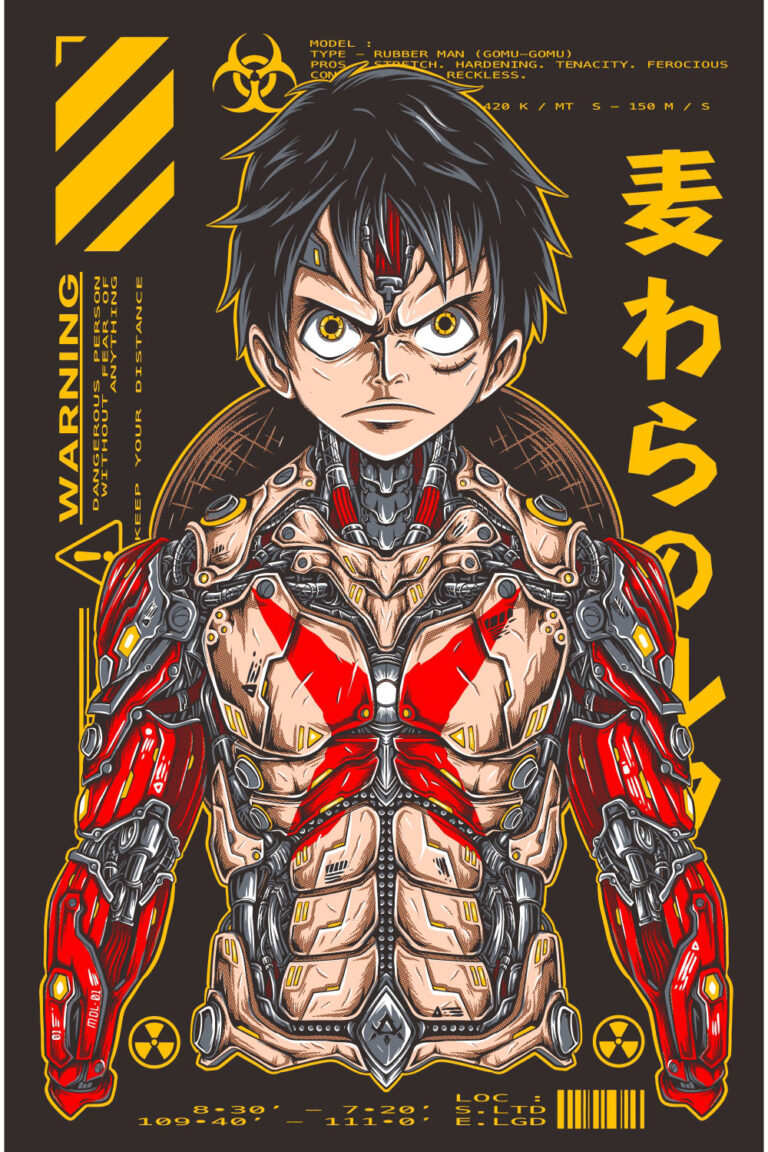 Luffy Law Kidd Mecha Designs - MasterBundles
