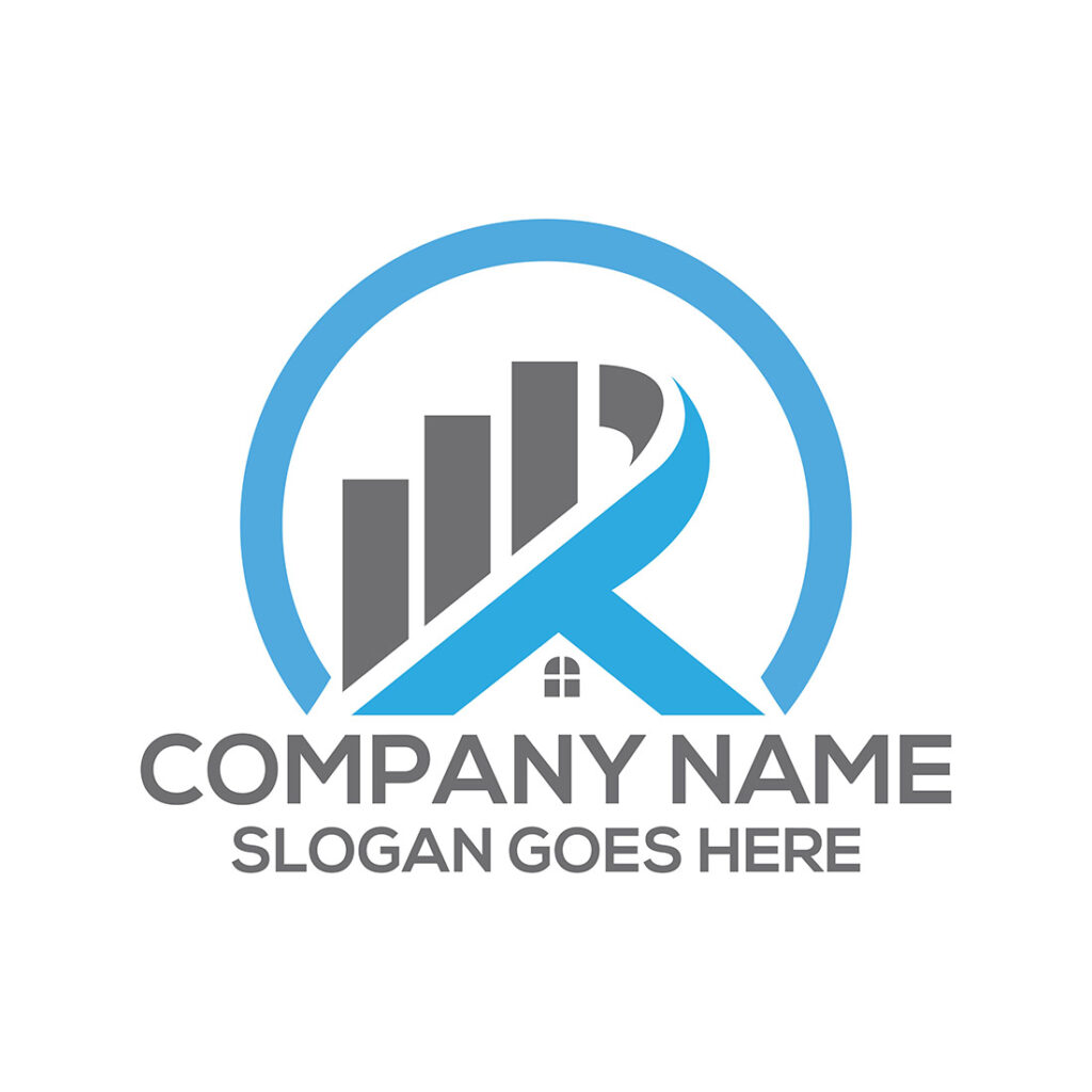 Financial or Real Estate Logo Design Vector Image Template - MasterBundles