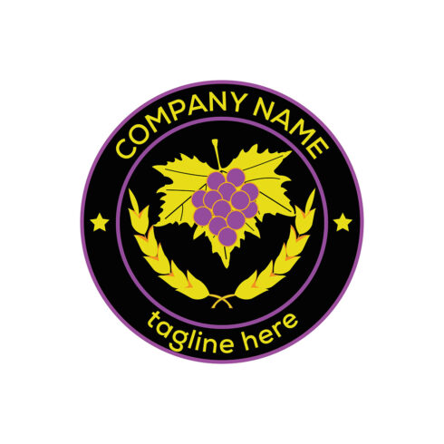 Grave Fruit Logo or Icon Design Vector Image Template - MasterBundles