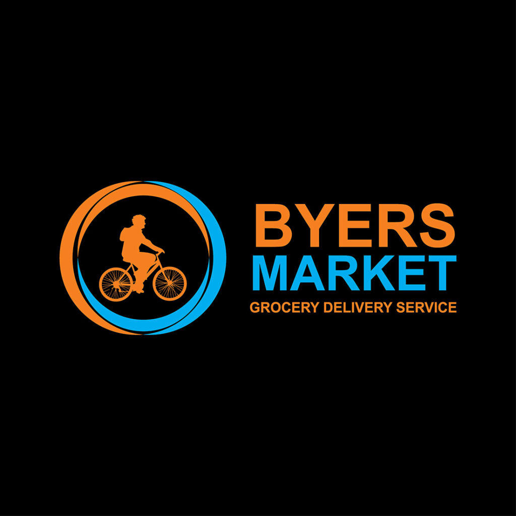 Grocery Delivery Service Logo or Icon Design Vector Image Template ...